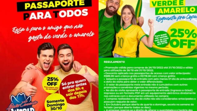 Parque Beto Carrero World faz promoção para petistas não irem votar no ...