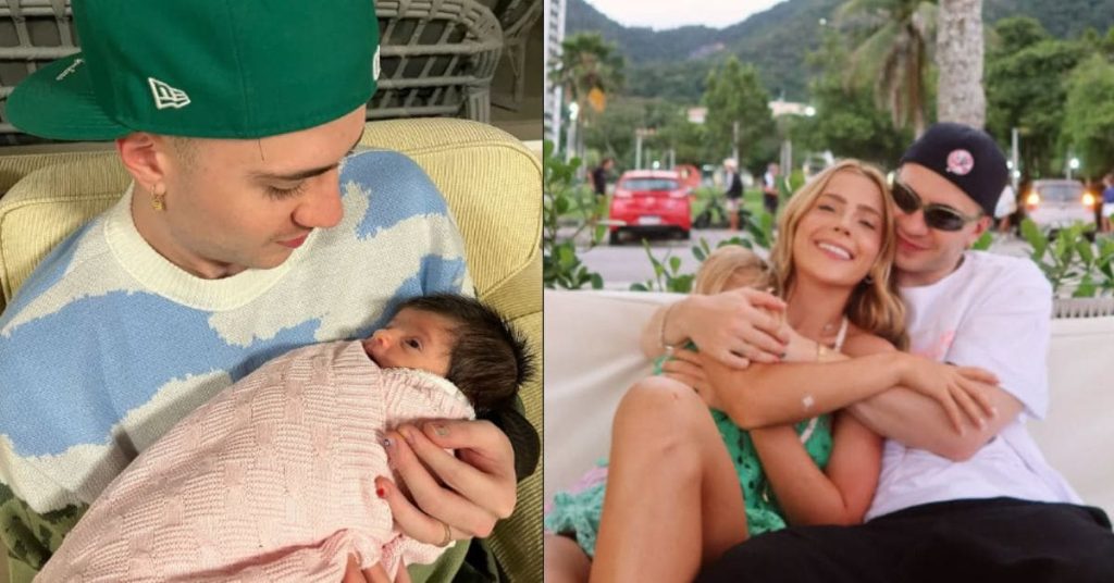 Leo Picon surpreende ao posar com bebê e se declarar pai de Maria Helena